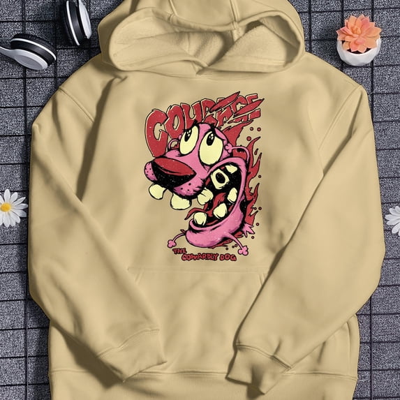 Courage The Cowardly Dog Hoodie, 90s Cartoon Unisex Hoodie, 90s TV ...