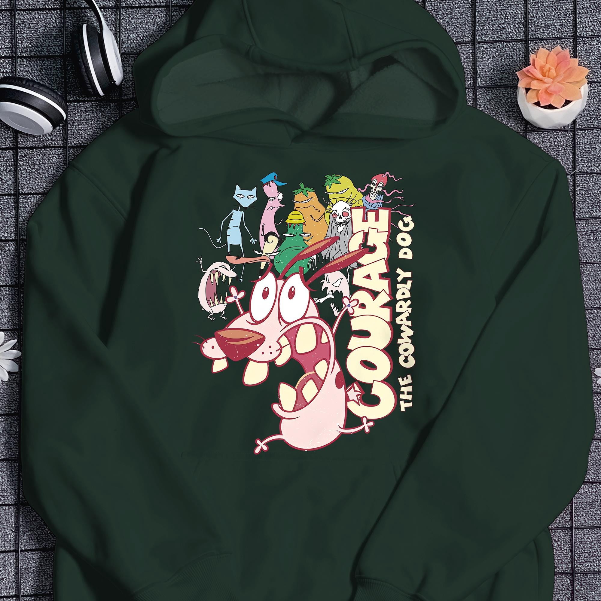 Courage The Cowardly Dog Hoodie, 90s Cartoon Unisex Hoodie, 90s TV ...