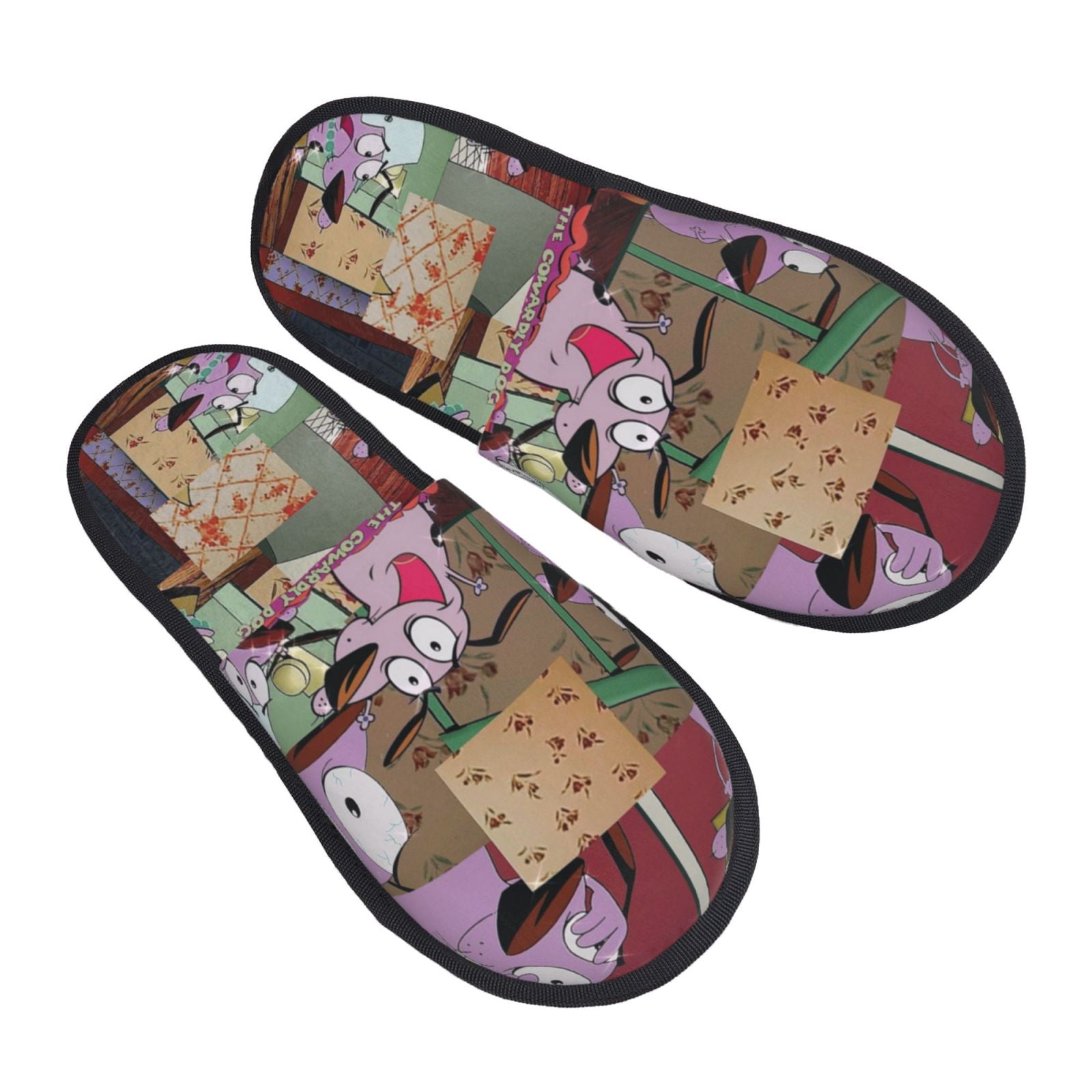 Courage The Cowardly Dog House Slippers For Women Men Indoor Outdoor ...
