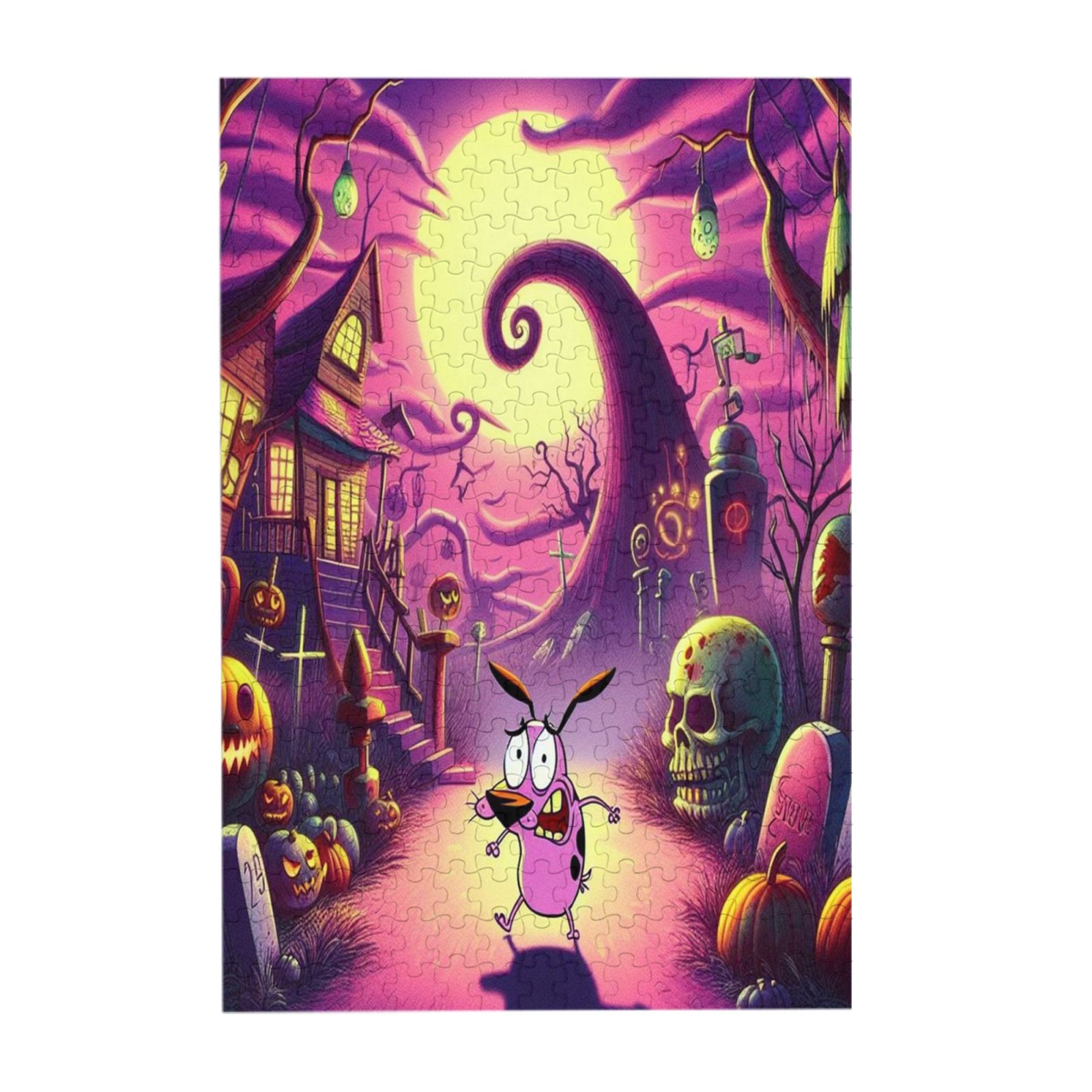 Courage The Cowardly Dog Jigsaw Puzzles Anime Jigsaw Puzzle For Adults ...