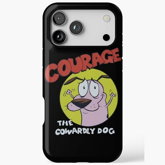 Courage The Cowardly Dog Scared Cartoon Network Art iPhone Case 17 ...