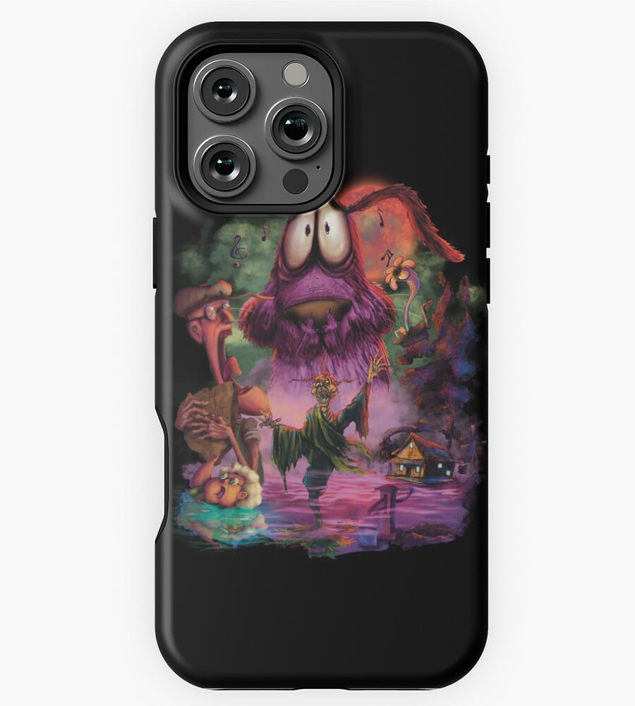 Courage The Cowardly Dog Slab GA1518 Phone Case for iPhone 11 to 17 Pro ...