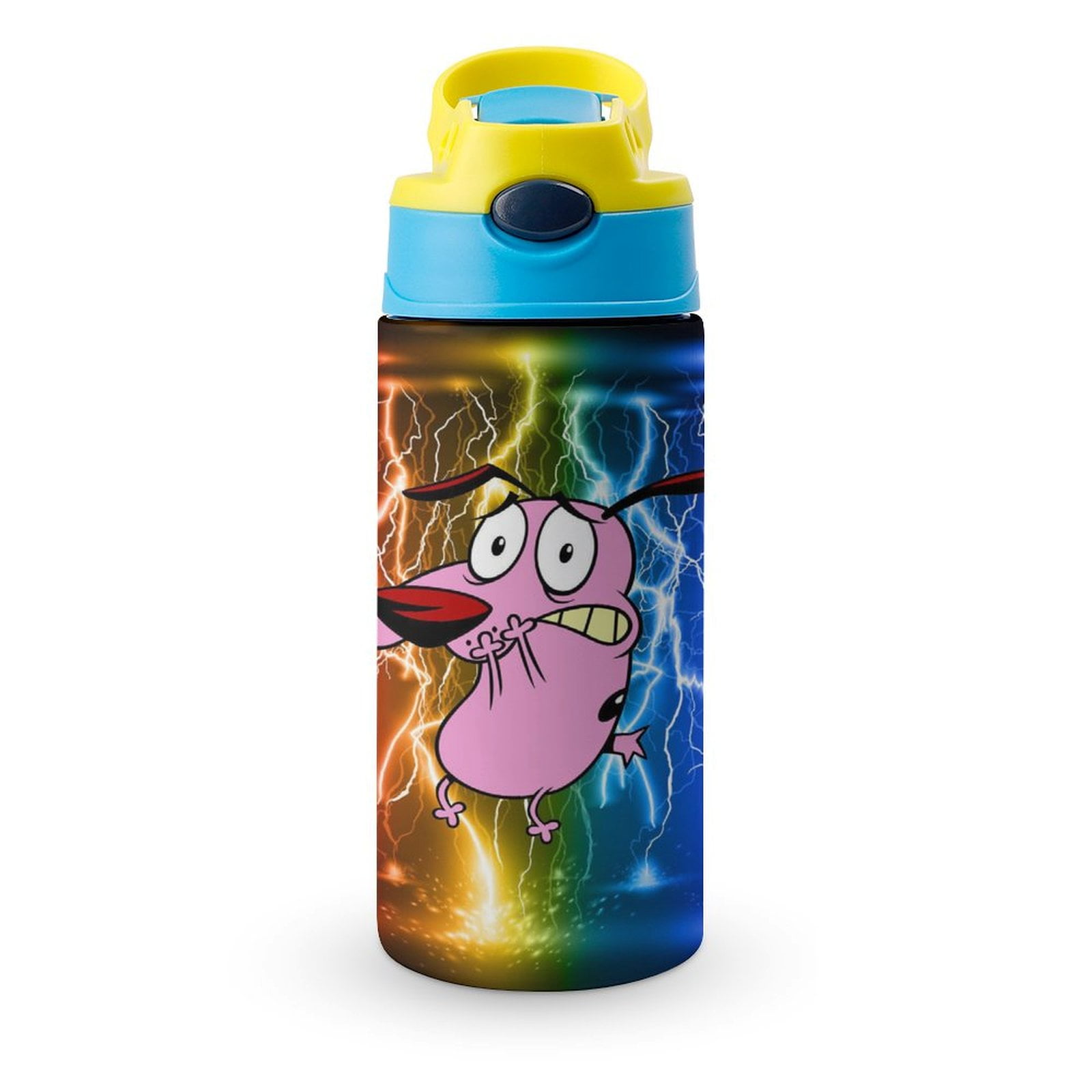 Courage The Cowardly Dog Water Bottle with Straw Vacuum Insulated ...