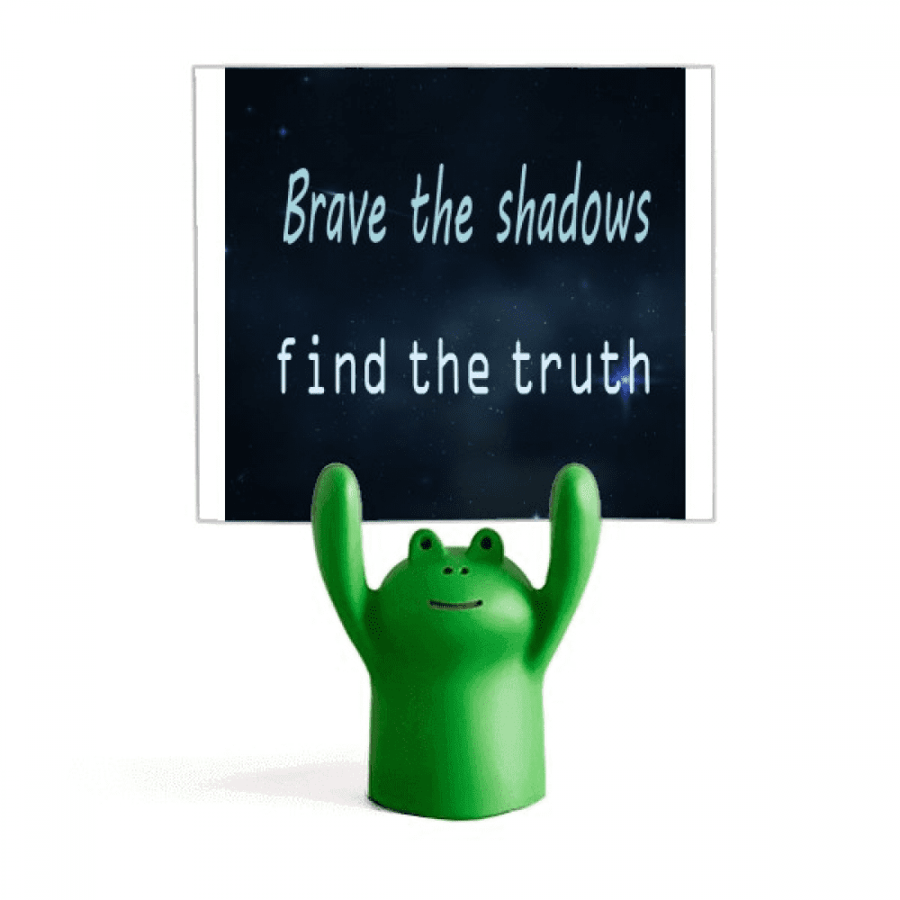Courage To Shadows Find Truth Memo Holder Cartoon Animal Frog Stand ...