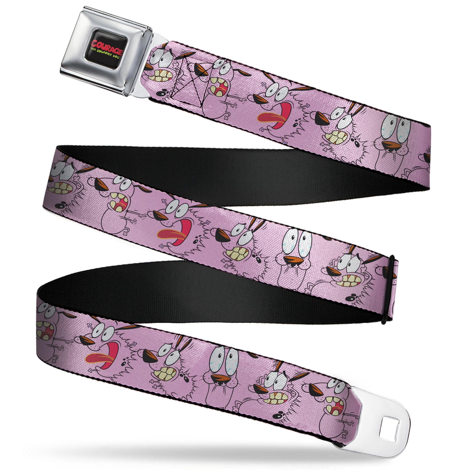 Courage the Cowardly Dog Belt, Seatbelt Buckle Belt, Courage Five Poses ...