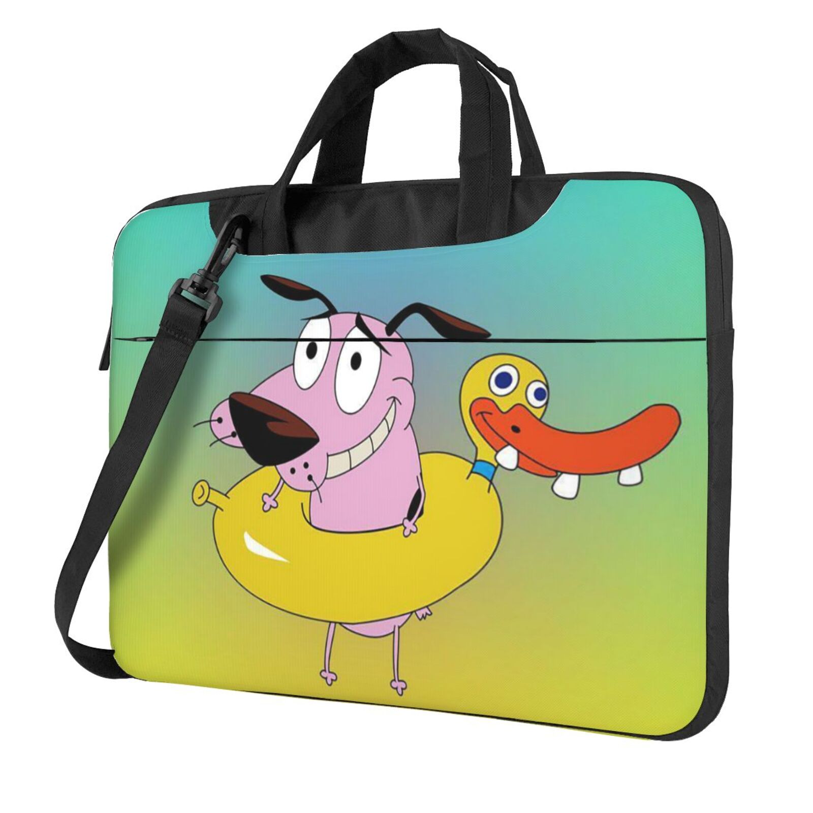 Courage the Cowardly Dog Laptop Shoulder Bag for Women Men, 13 inch ...