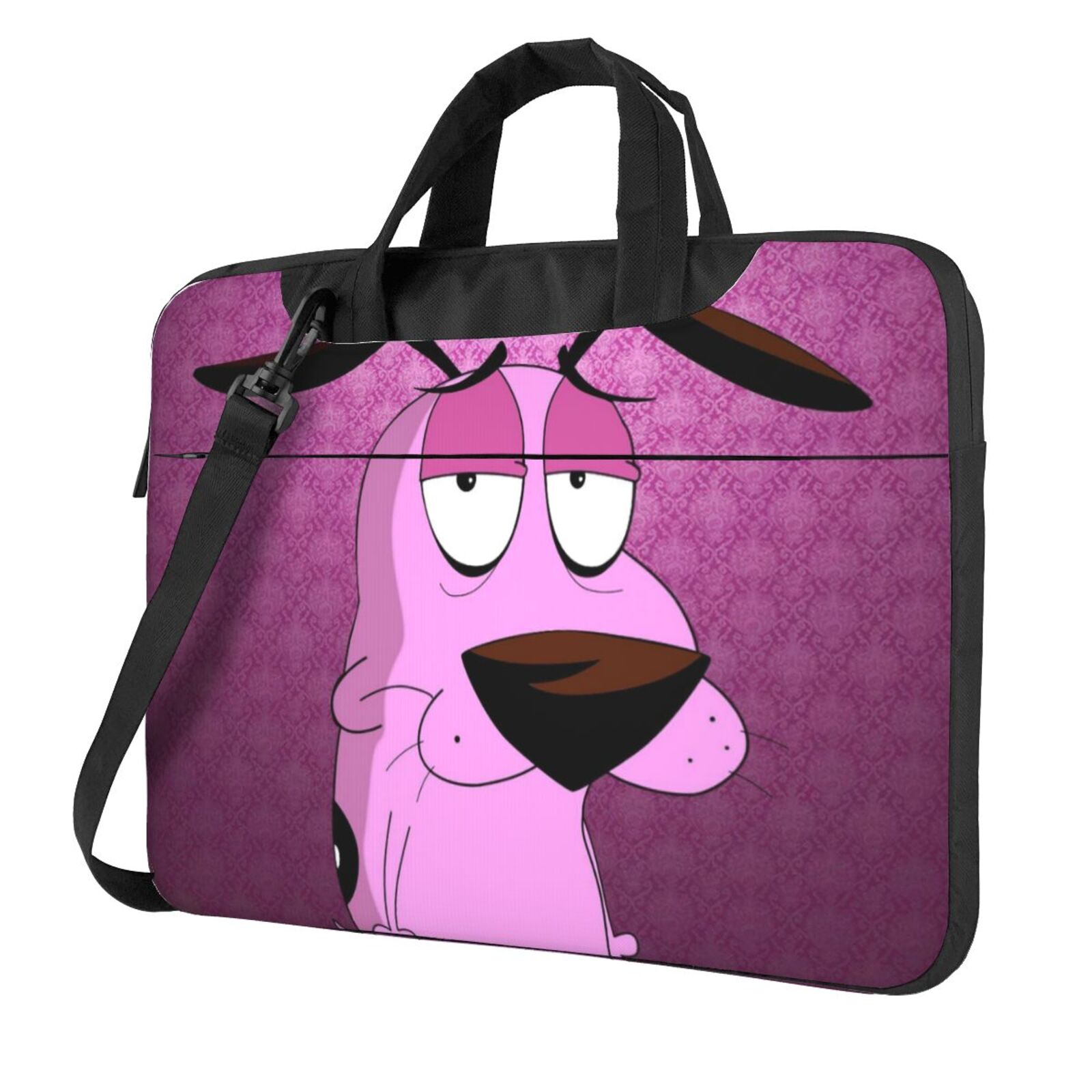 Courage the Cowardly Dog Laptop Shoulder Bag for Women Men, 13 inch ...