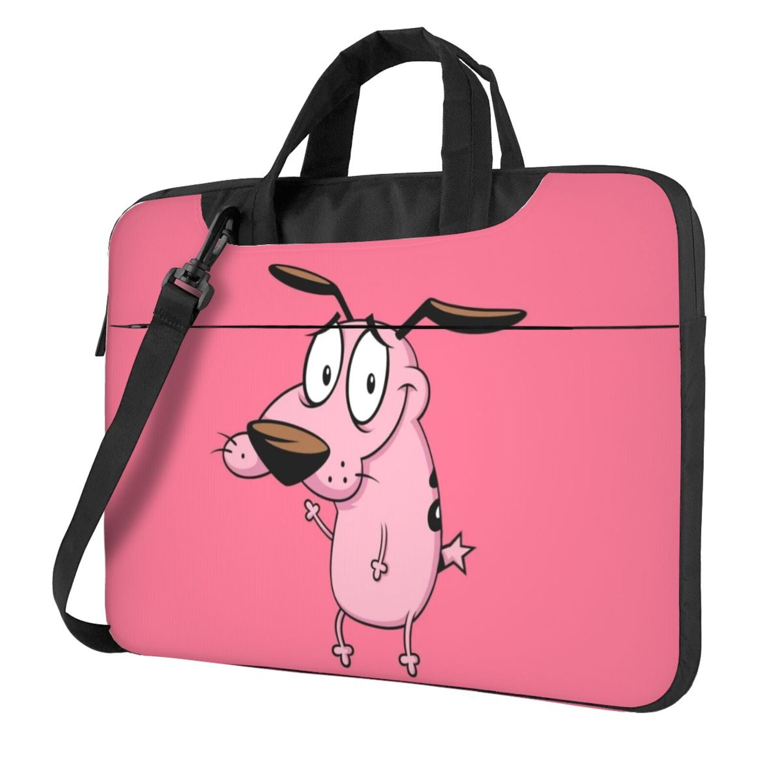 Courage the Cowardly Dog Laptop Shoulder Bag for Women Men, 13 inch ...