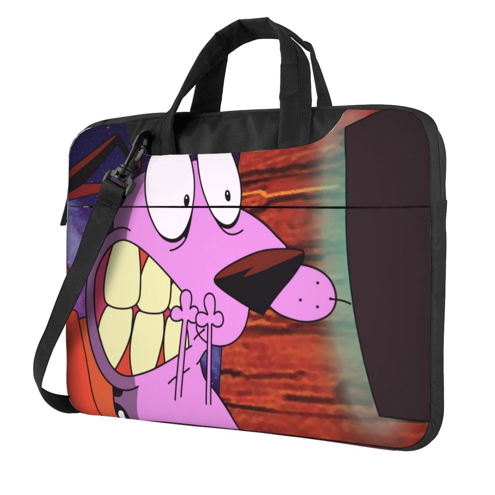 Courage the Cowardly Dog Laptop Shoulder Bag for Women Men, 15.6 inch ...