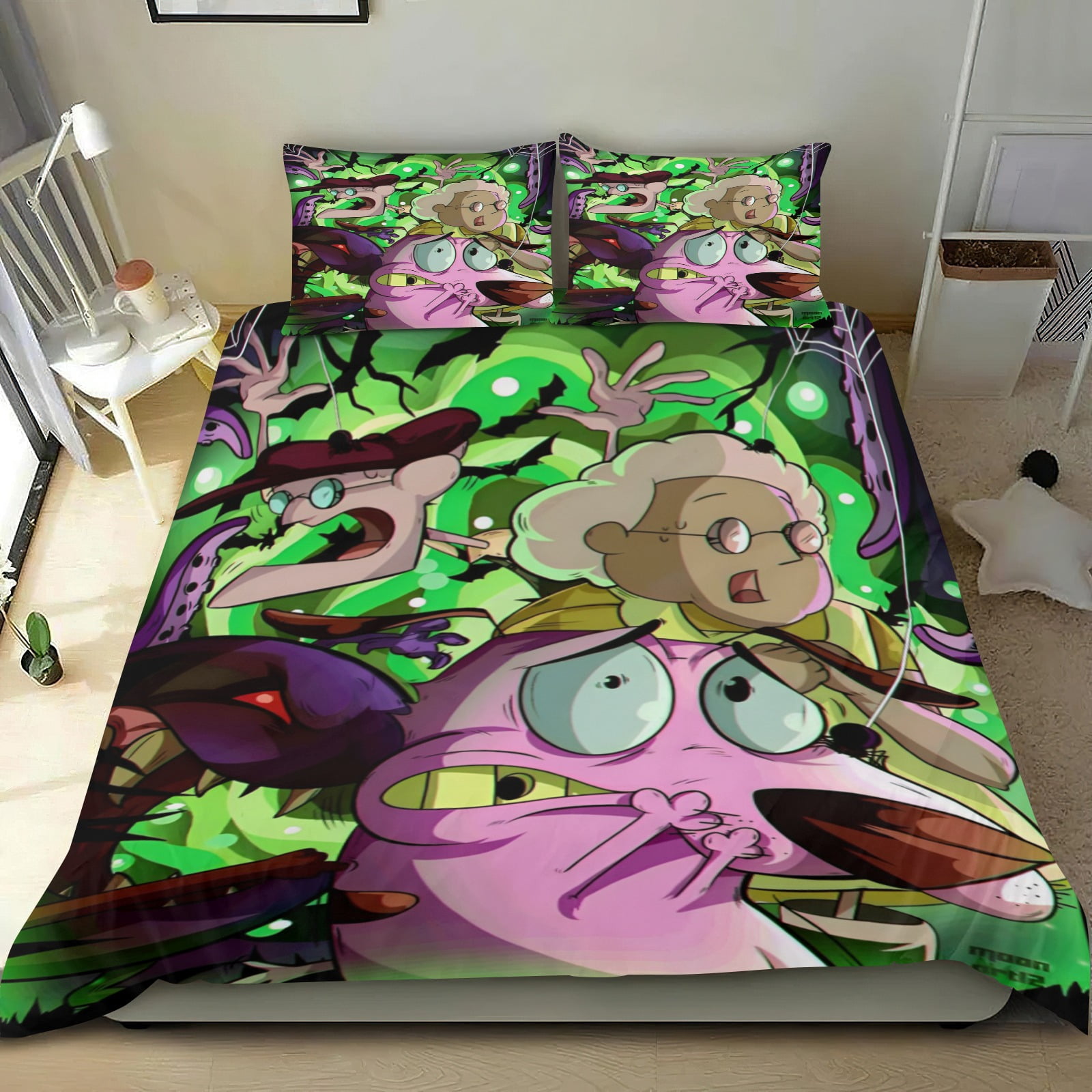 Courage the Cowardly Dog thin bedding set has an iconic print, Perfect ...