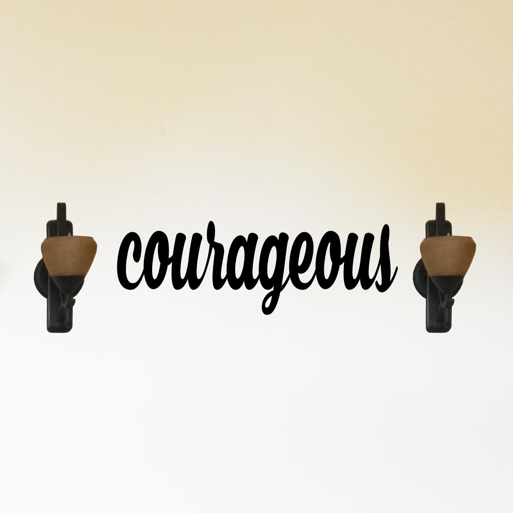 Courageous - Beautiful Solid Steel Home Decor Decorative Accent Metal ...