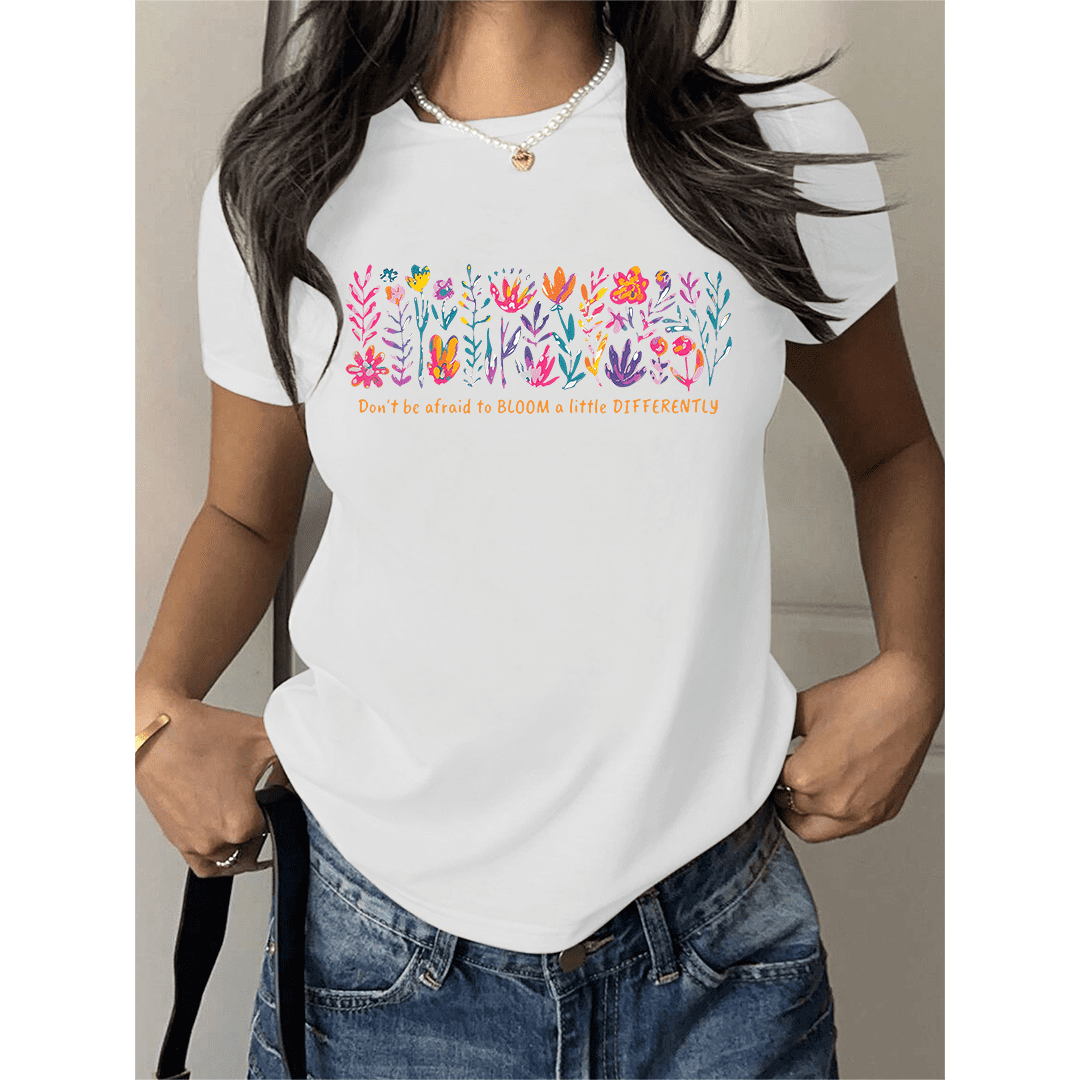 Courageous Bloom Differently Affirmation s Unique Growth Graphic s ...