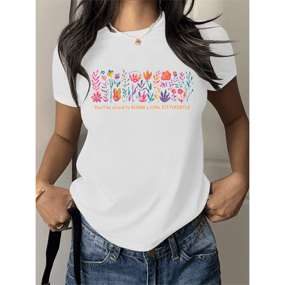 Courageous Bloom Differently Affirmation s Unique Growth Graphic s ...