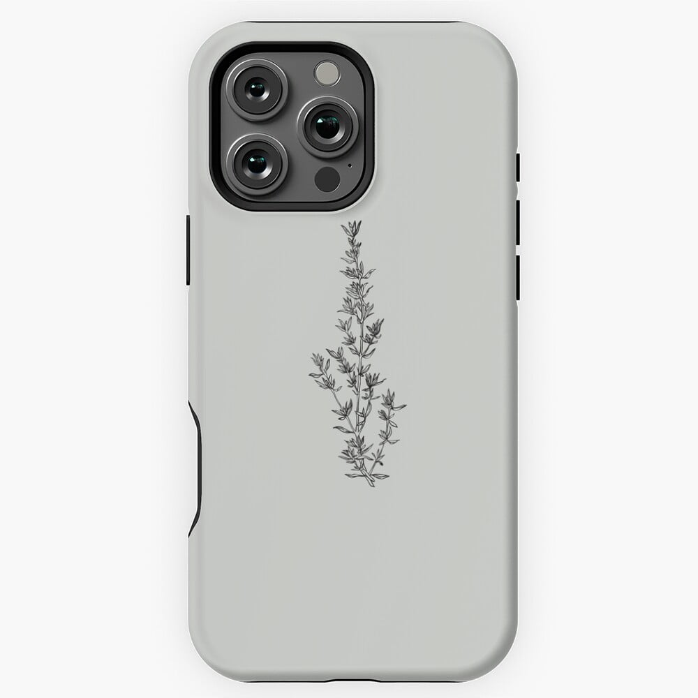 Courageous Thyme Twig Green Phone Case for iPhone 16 15 14 13 12 11 Pro ...