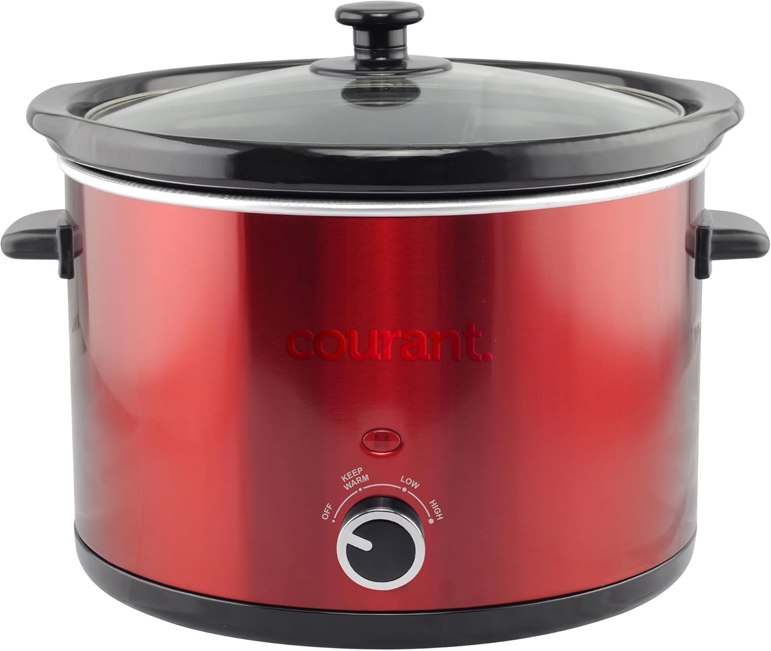 Courant 5.5 Quart Slow Cooker with Removable Ceramic Insert, & Glass ...