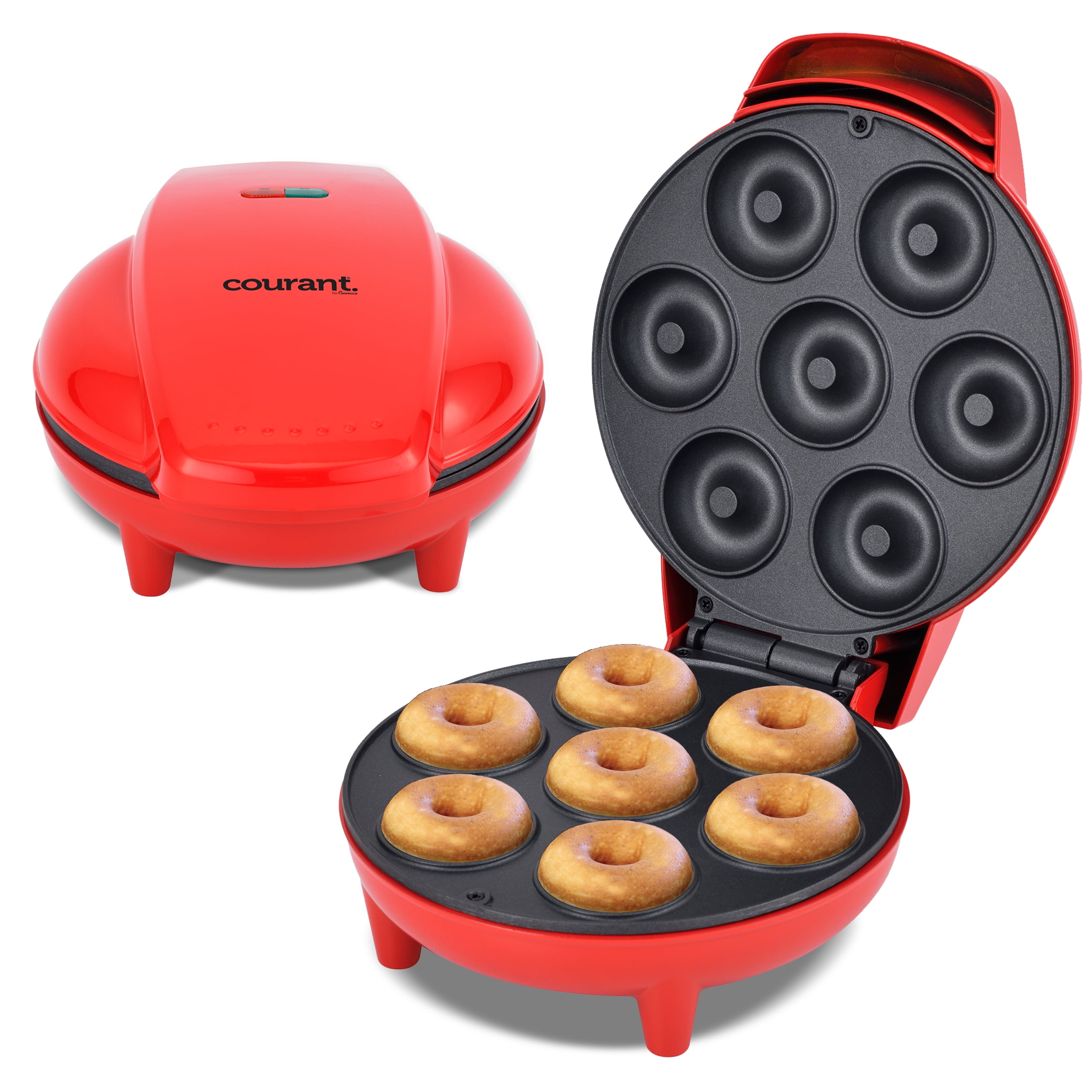 Courant Mini Donut Maker, Non-stick Surface, Makes 7 Doughnuts, Kid ...