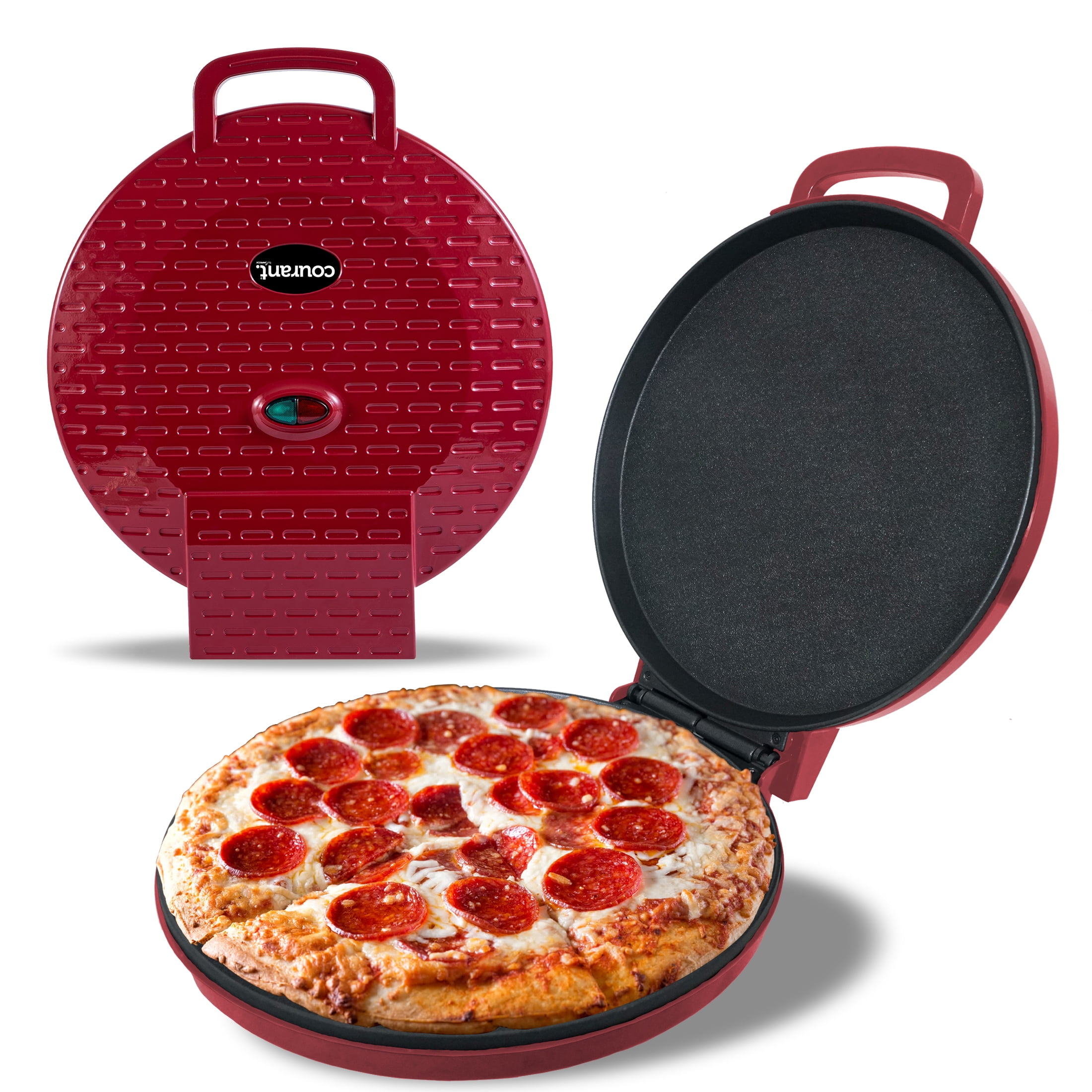 "Courant 12"" Electric Indoor Grill & Pizza Maker, Non-Stick, Durable ...