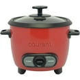 Courant Rice Cooker 6-Cup (Cooked), Removable Non-Stick Bowl, One Touch ...