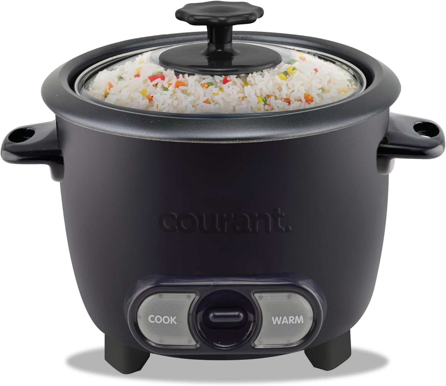Courant Rice Cooker 8-Cup (Cooked), Removable Non-Stick Bowl, One Touch ...