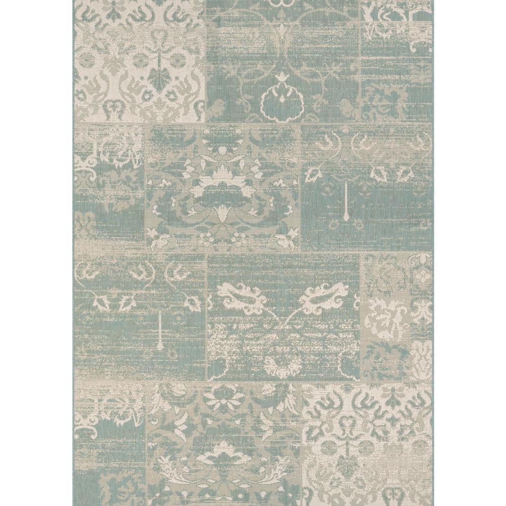 Couristan Afuera Country Cottage Rug, Sea Mist, Ivory - Walmart.com