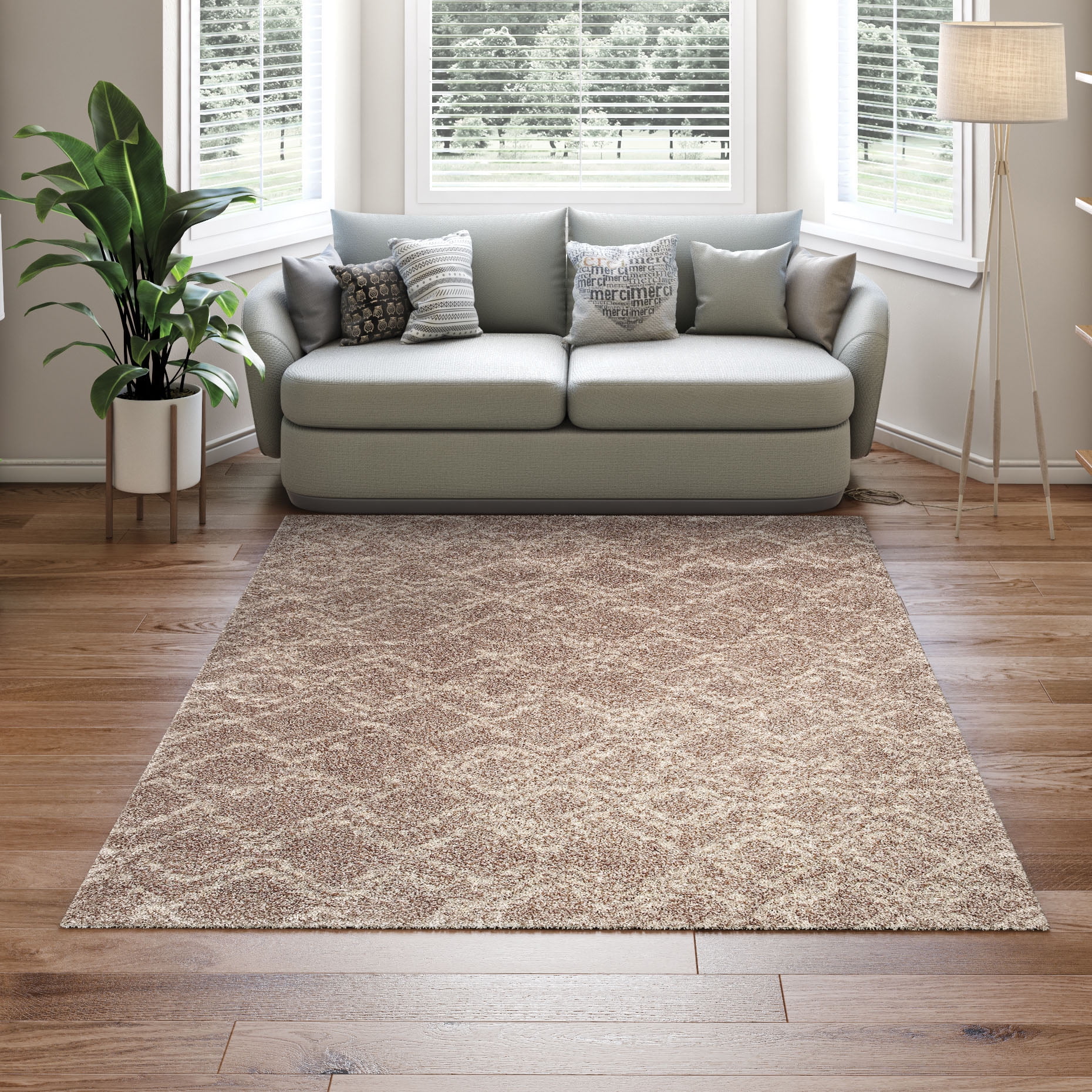Couristan Bromley Pinnacle Rug, Camel, Ivory - Walmart.com