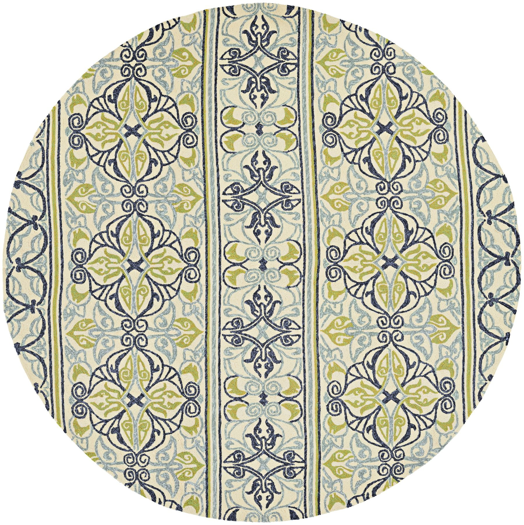 Couristan Covington Pegasus Rug, Ivory, Navy, Lime - Walmart.com