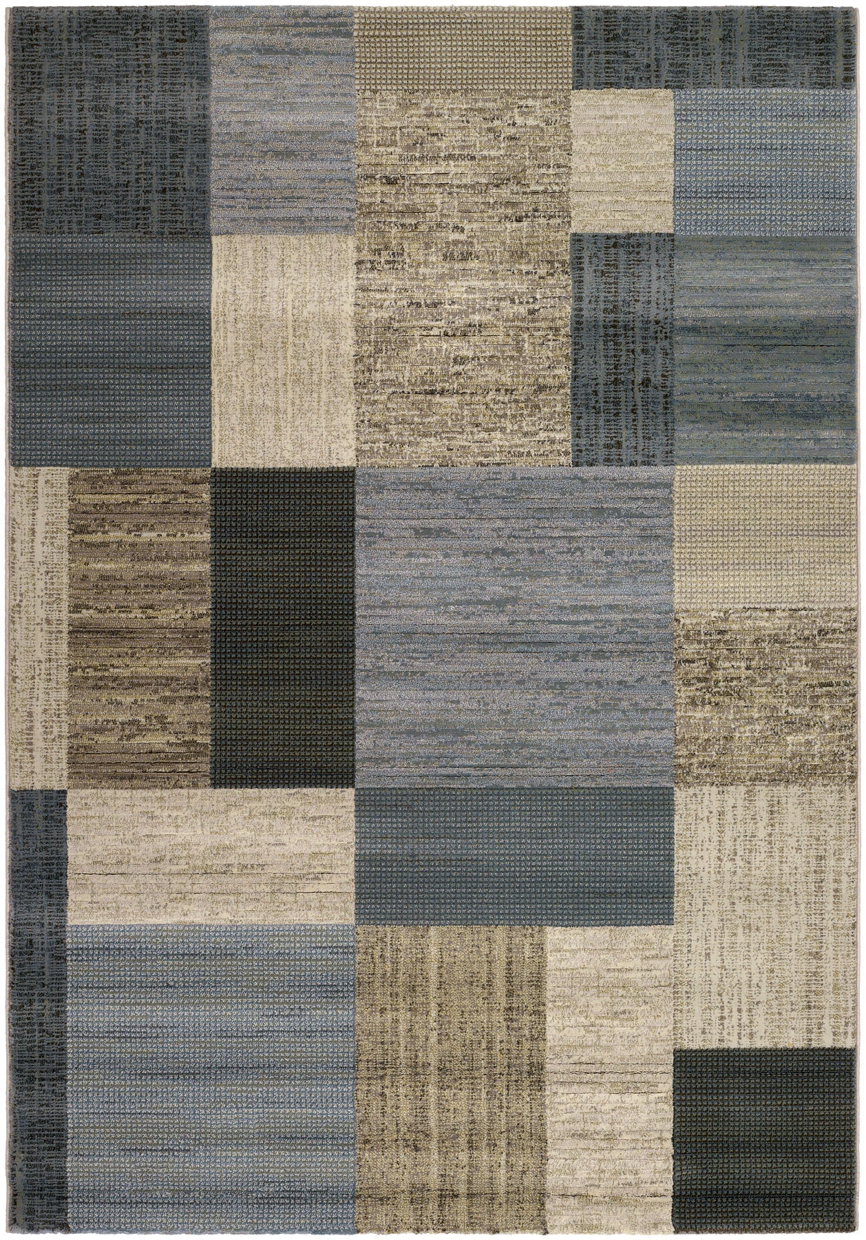Couristan Everest Geometrics Rug, Tan, Teal - Walmart.com