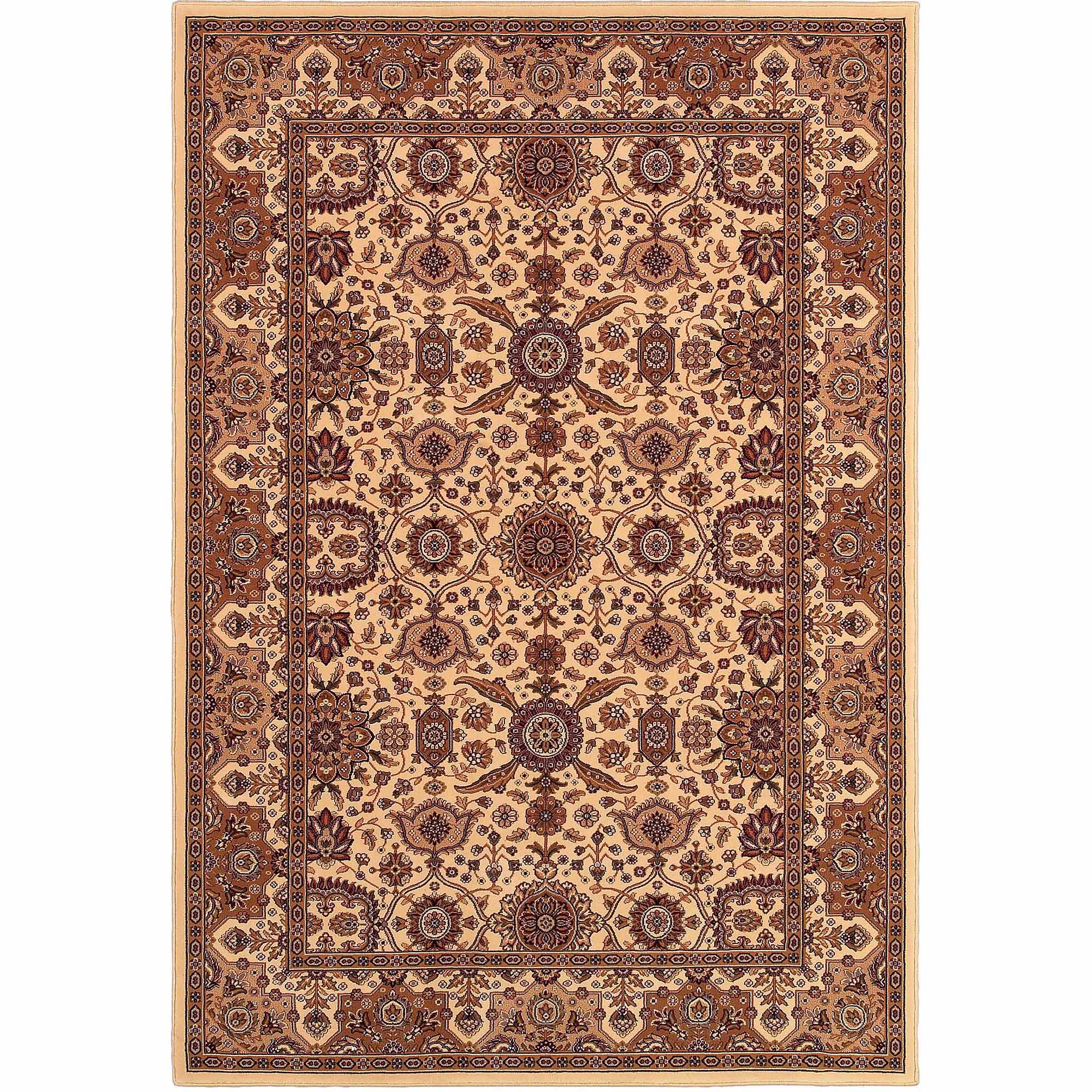 Couristan Himalaya Kailash Rug, Antique Cream/Persian Red - Walmart.com