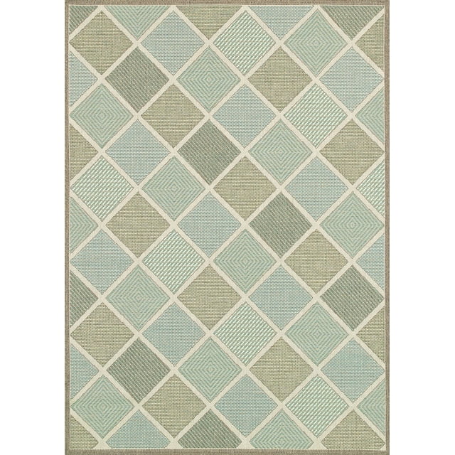 Couristan Monaco Meridian Indoor / Outdoor Area Rug, Multicolor, 7'6" x ...