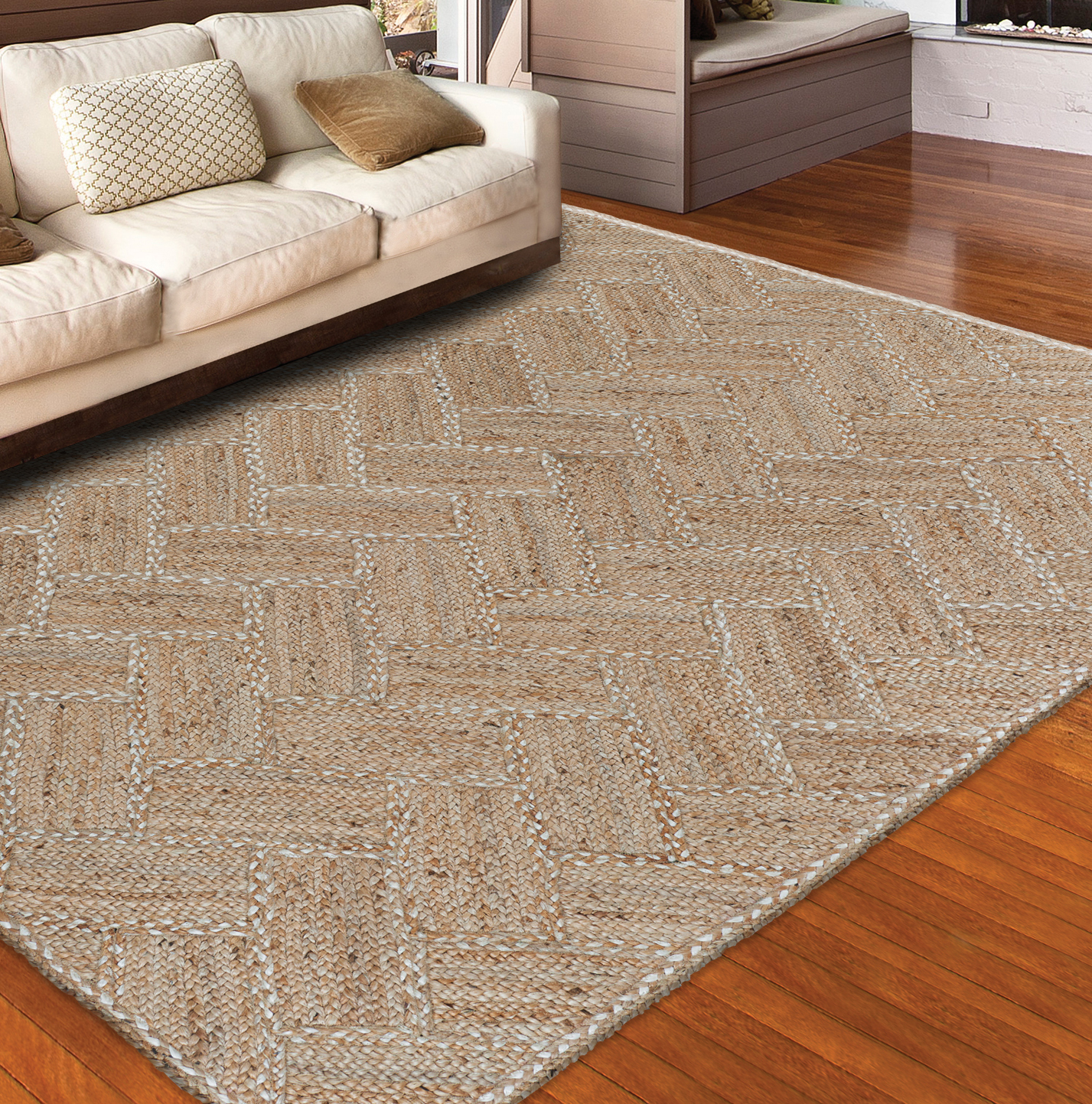 Couristan Nature's Elements Garden Path Area Rug, 3' x 5', Natural ...