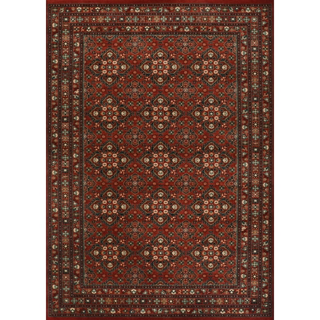 Couristan Old World Classics Royal Afghan Wool Area Rug, Antique Red, 7 ...