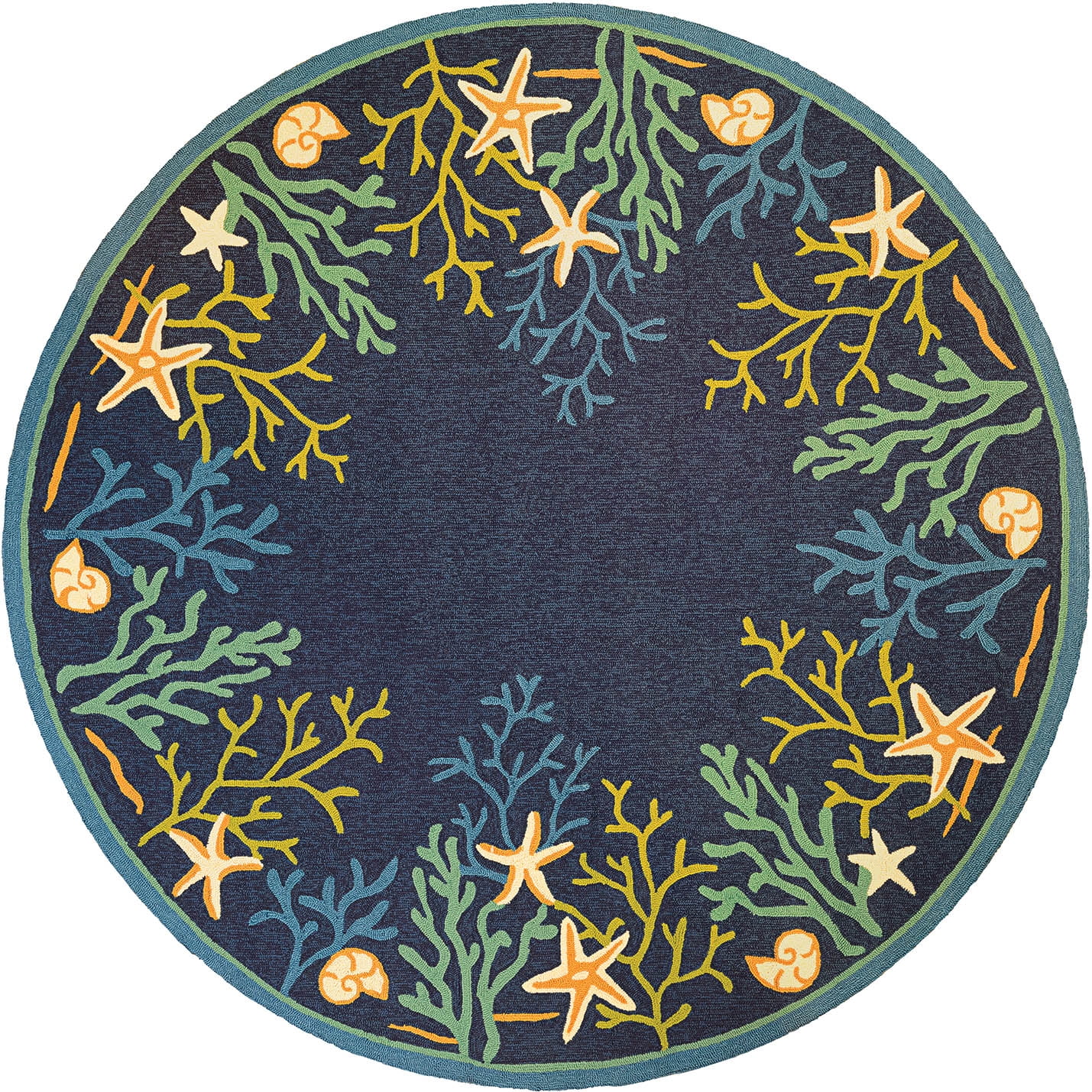 Couristan Outdoor Escape Sea Water Indoor / Outdoor Area Rug, Ocean ...