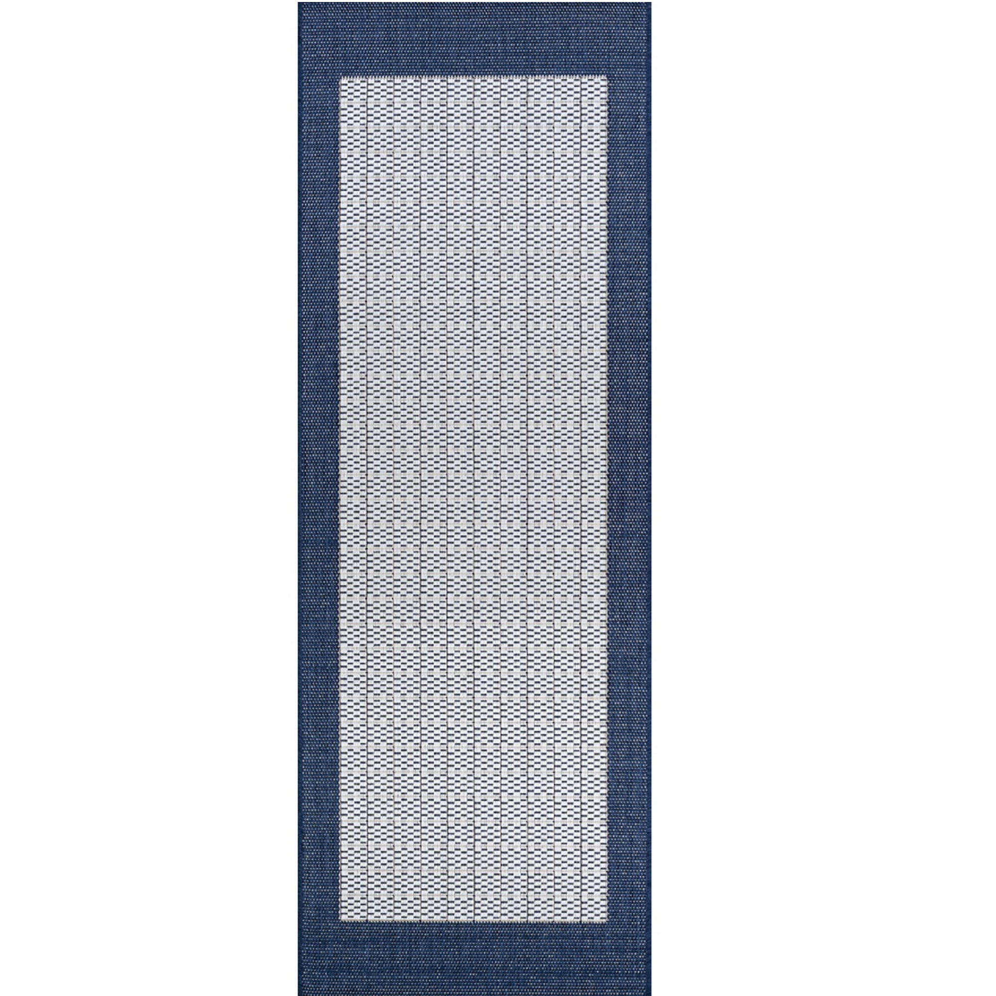Couristan Recife Checkered Field Indoor / Outdoor Area Rug, Ivory ...