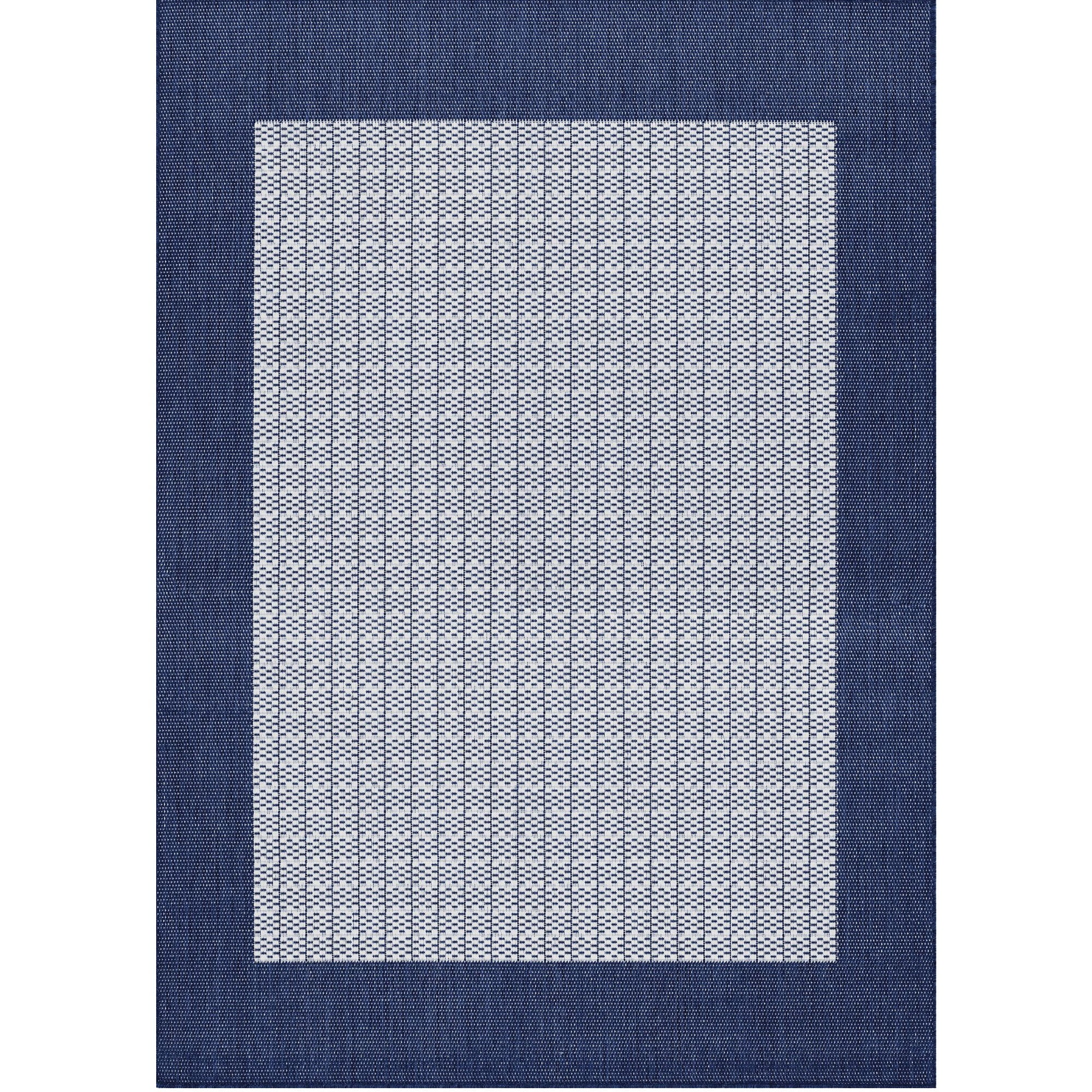 Couristan Recife Checkered Field Indoor / Outdoor Area Rug, Ivory ...
