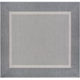 Couristan Recife Stria Texture 7'6" Square Ivory- Silver Outdoor Rug ...