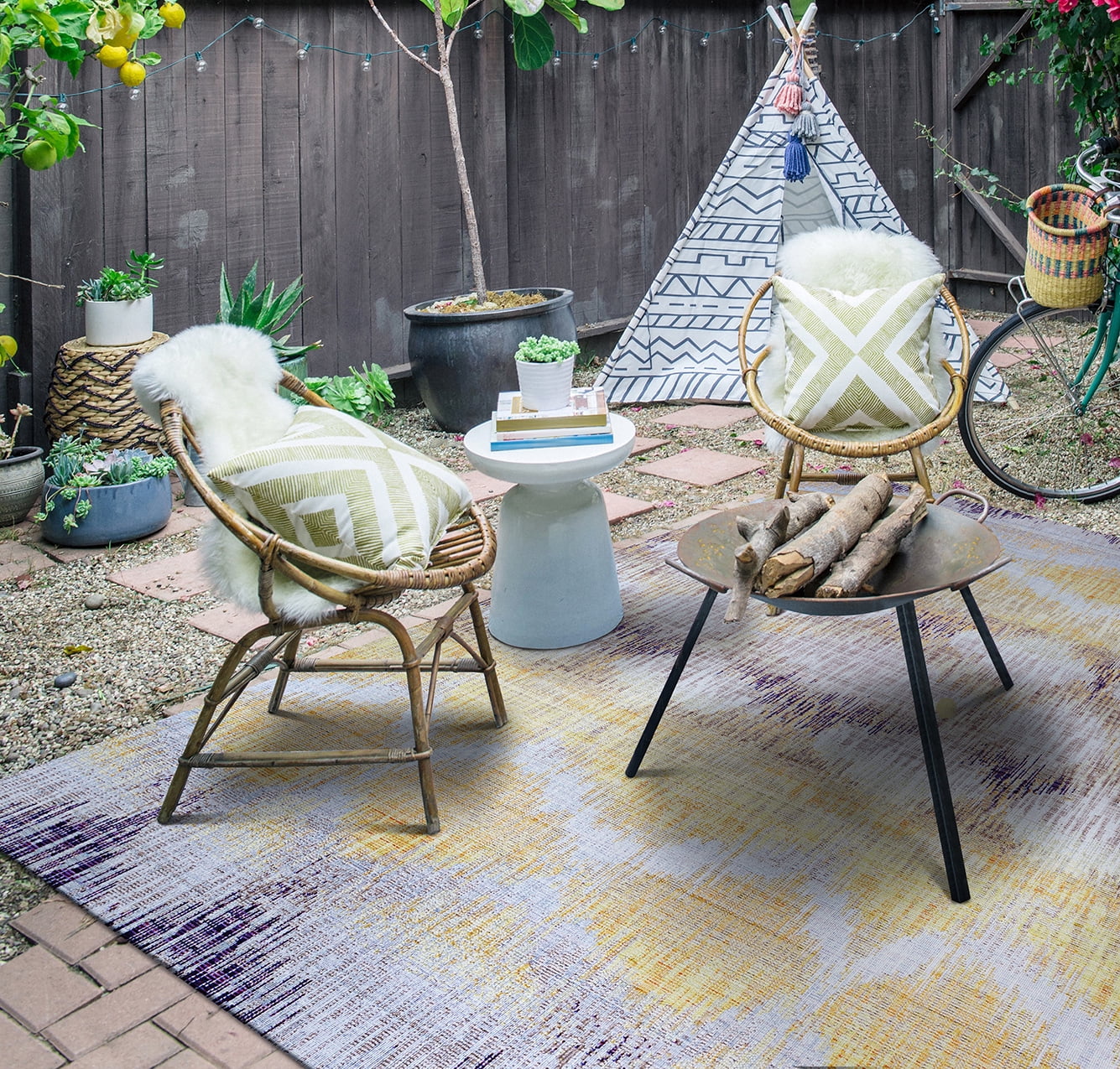 Couristan Xanadu Durango Sonoma Indoor, Outdoor Area Rug - Walmart.com