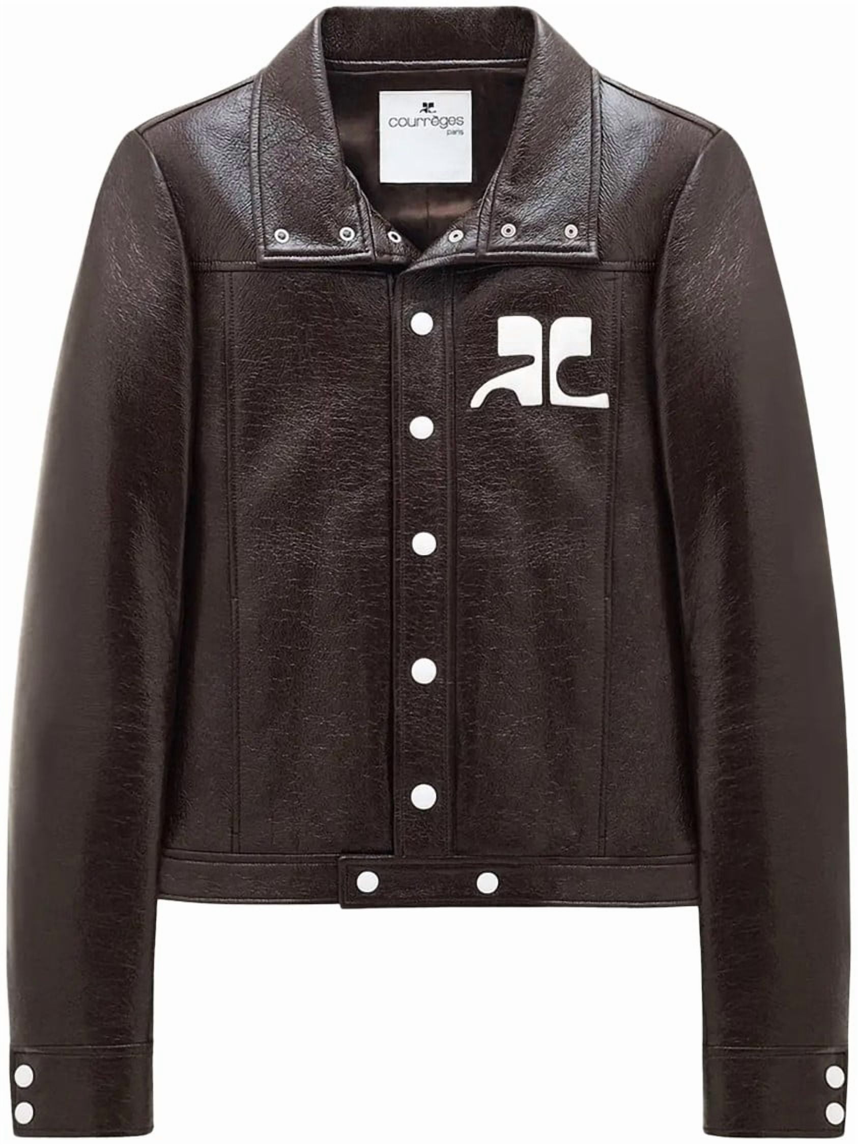Courrèges Glossy Vinyl Jacket With Structured Silhouette And Logo ...