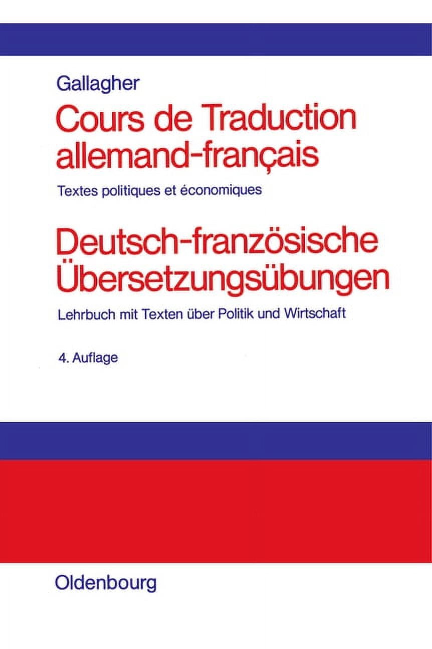 Cours de Traduction Allemand-Francais. Deutsch-Französische ...