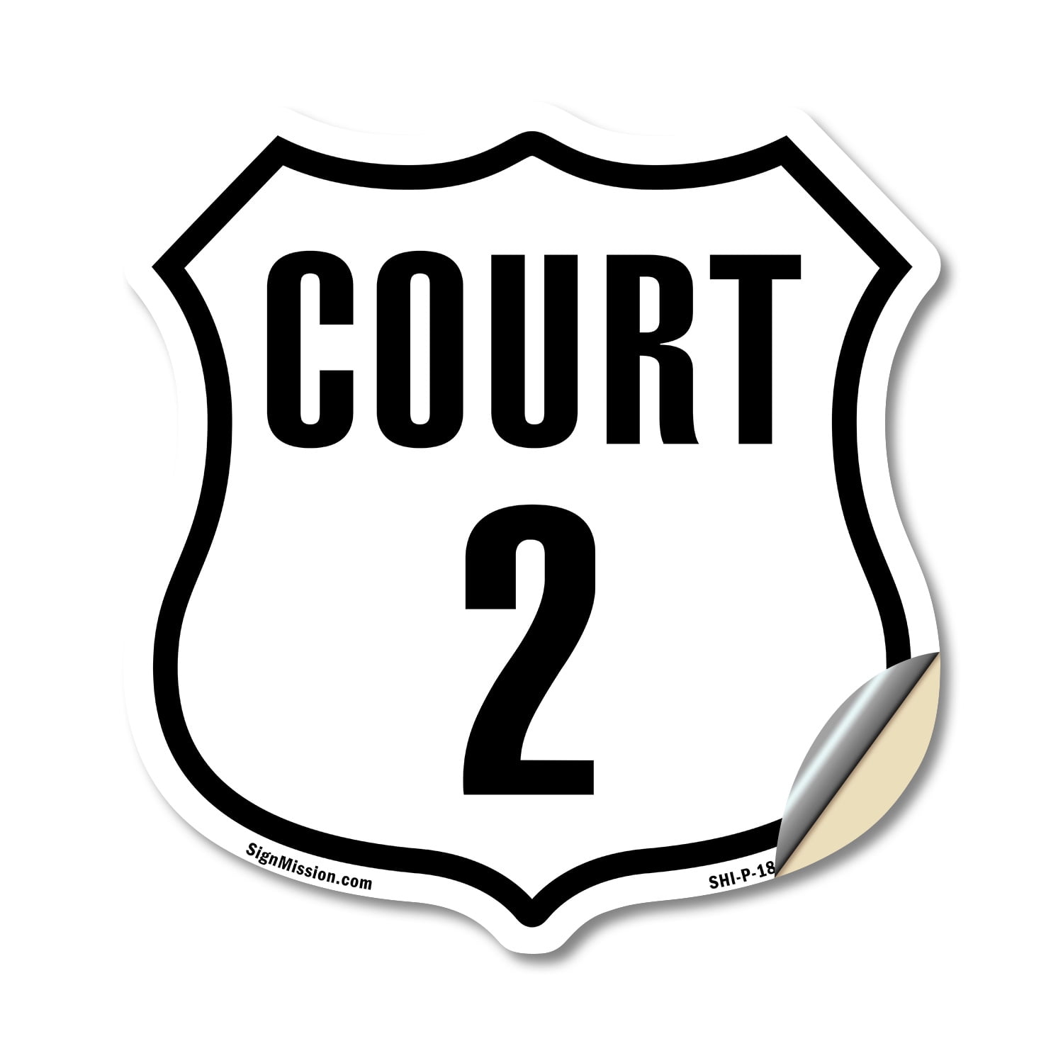 Court 2 (2 Pack) 12 inch X 12 inch Shield Shaped Heavy Duty 3.2 mil ...