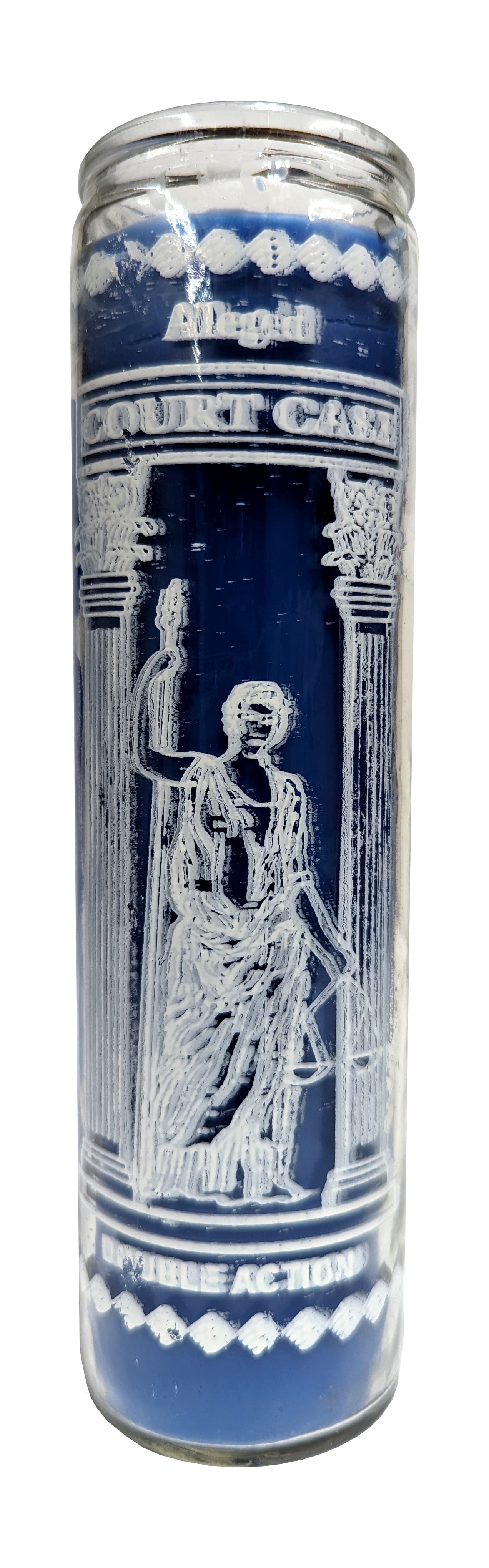 Court Case Blue Pillar Candle - Walmart.com