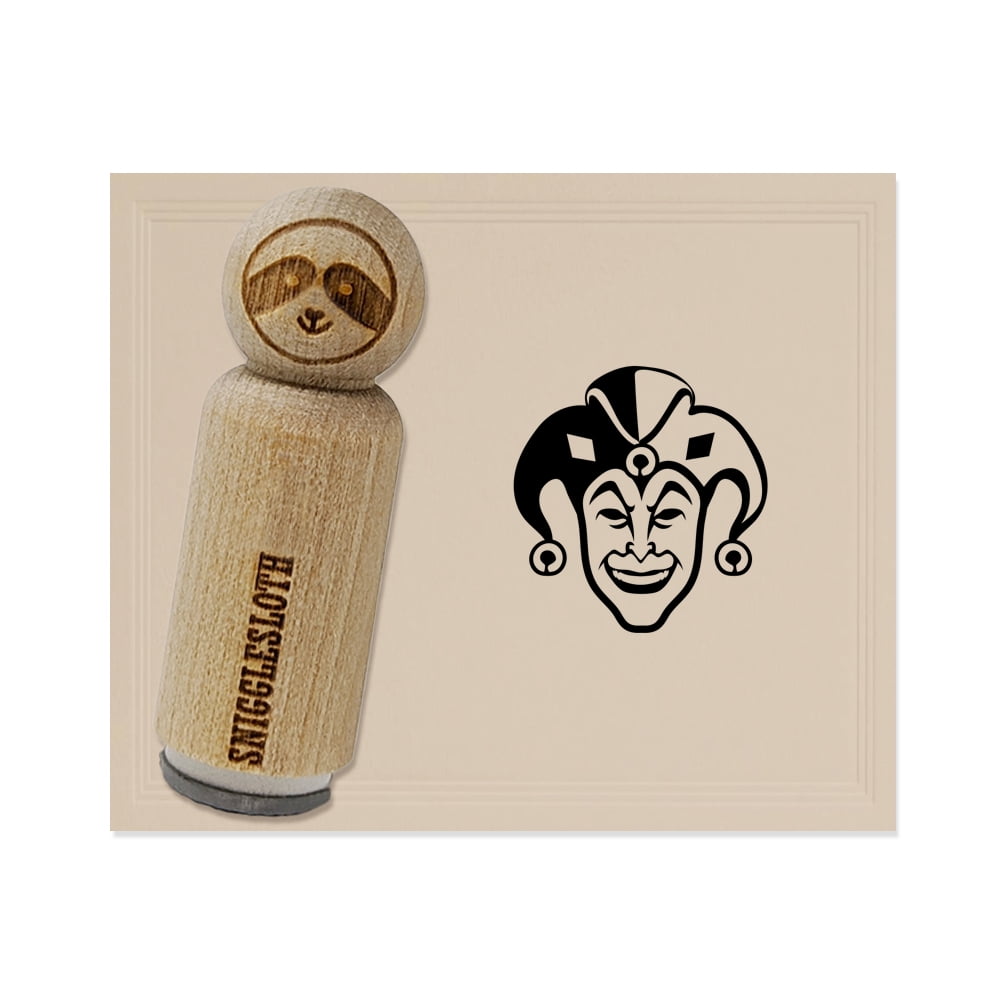 Court Jester Joker Harlequin Rubber Stamp for Scrapbooking Crafting ...