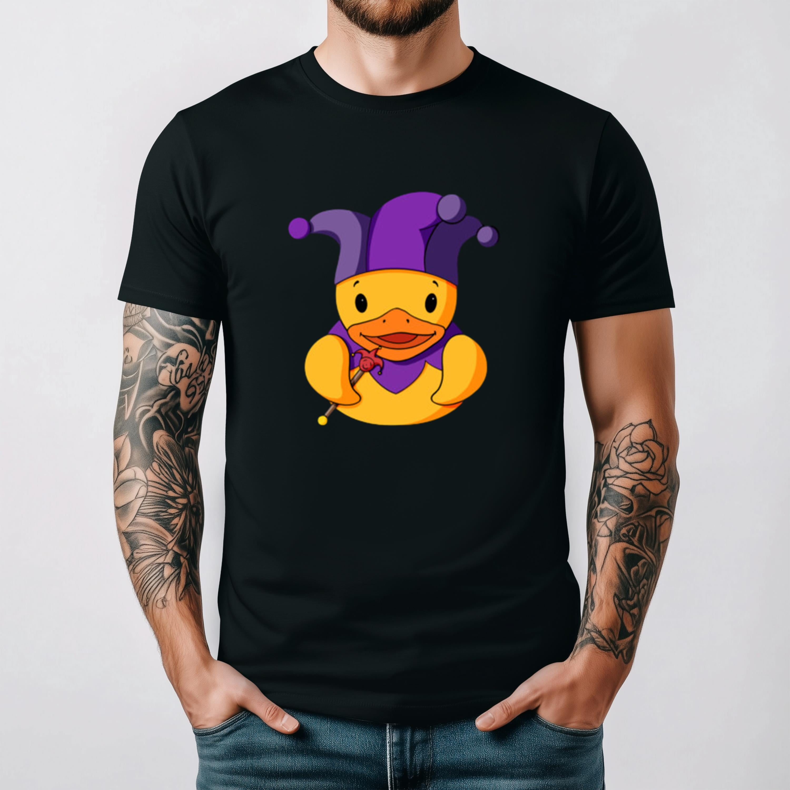 Court Jester Rubber Duck Funny Joker Fool Royalty Unisex T-Shirt up to ...