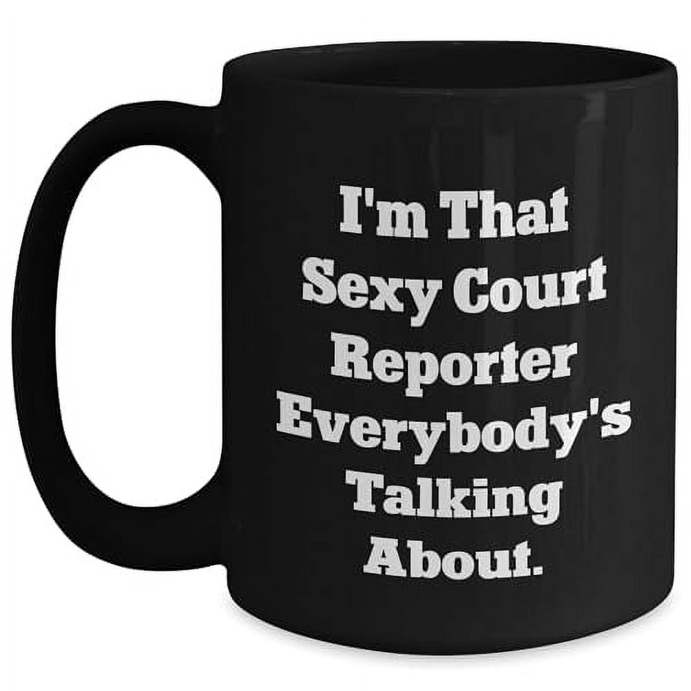 Court Reporter Gifts from Men to Court Reporters - Black Coffee Mug ...
