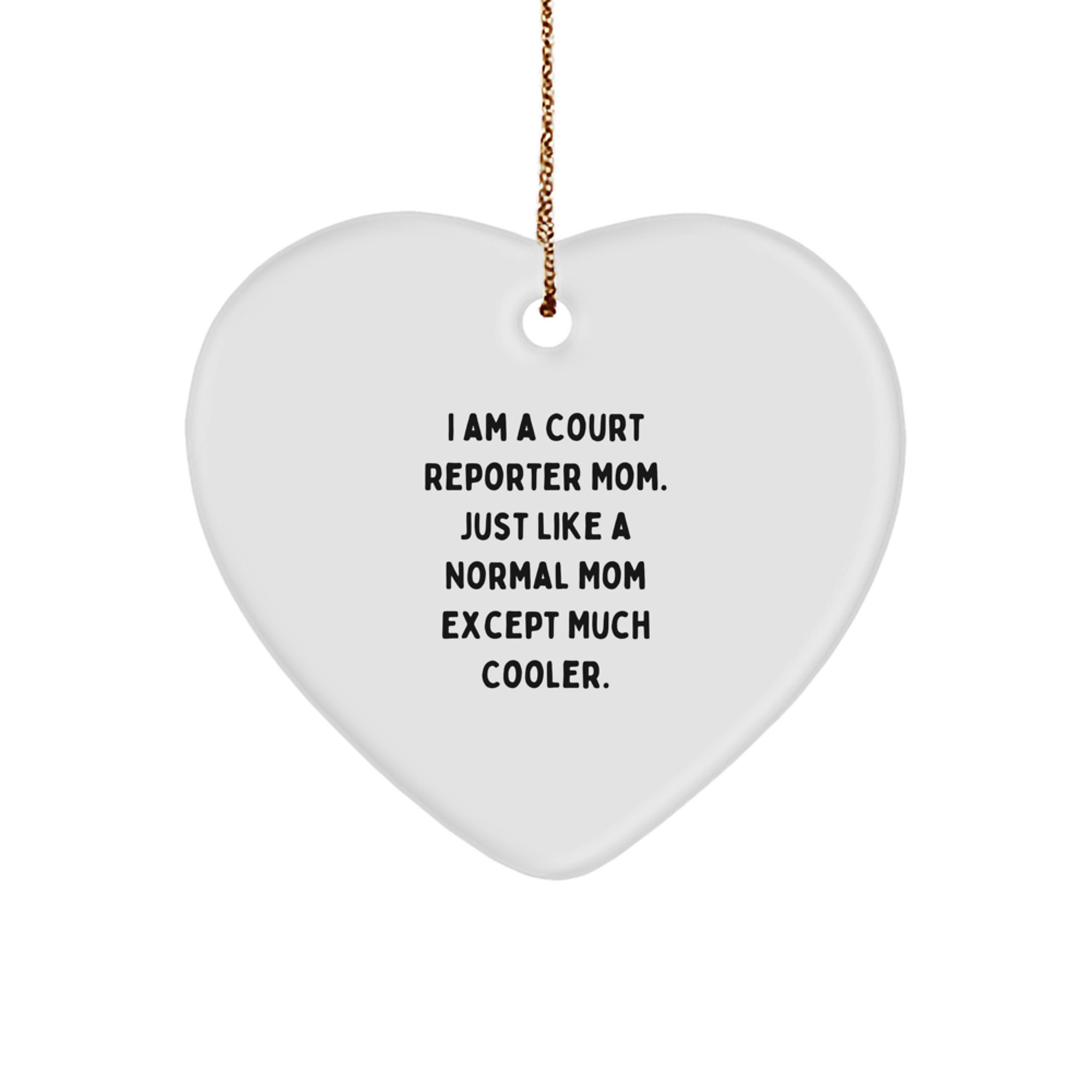 Court Reporter Gifts from Mom, Vibrant Heart Ornament for Christmas ...