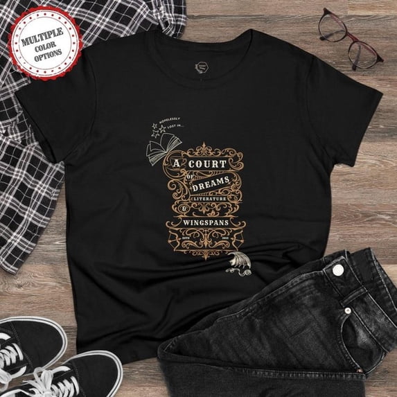 Court of Dreams Shirt Hidden Symbols, Literature Wingspans, Bow Tea Cup ...