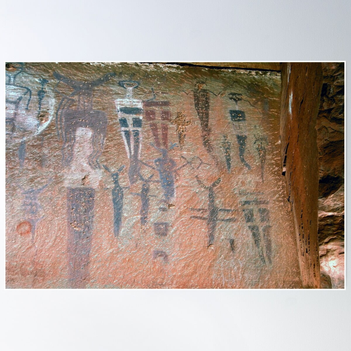 Courthouse Wash Pictographs Poster Wall Art, Modern Wall Decor For ...