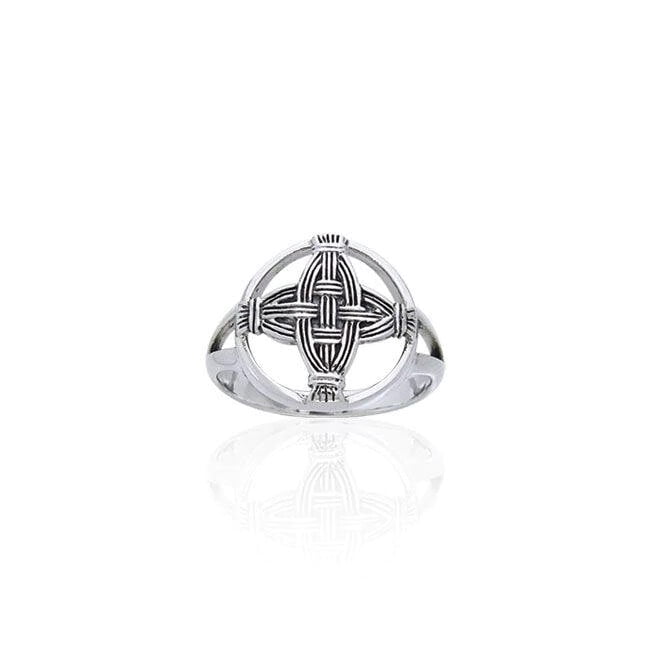 Courtney Davis Cross of St. Brigid 925 Sterling Silver Ring Religious ...