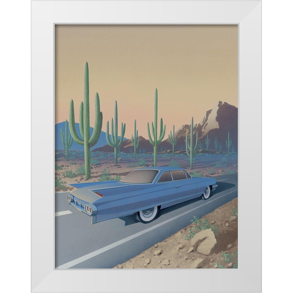 Courtney, Richard 12x14 White Modern Wood Framed Museum Art Print ...