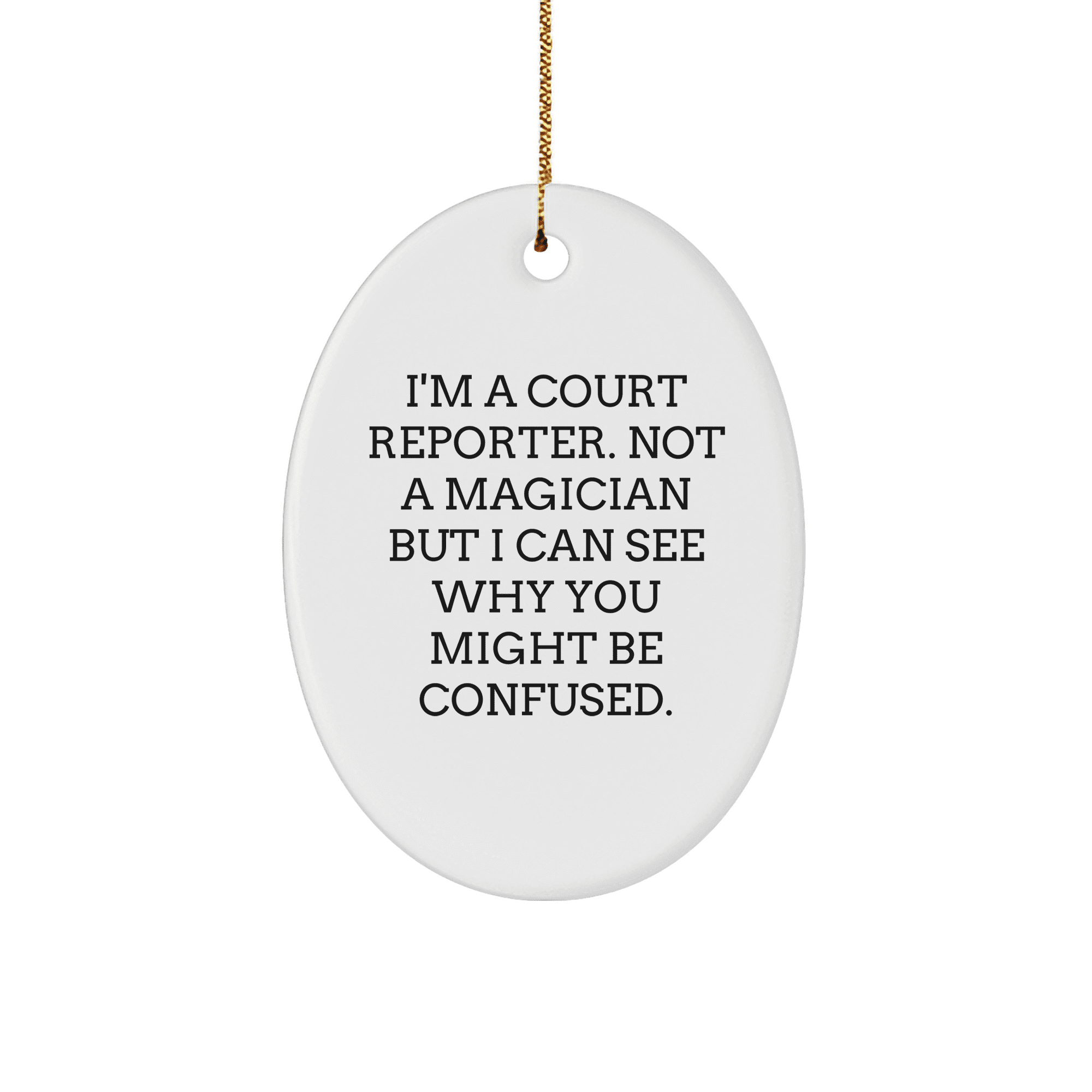 Courtside Humor: Funny Court Reporter Ornament Gifts for Christmas from ...