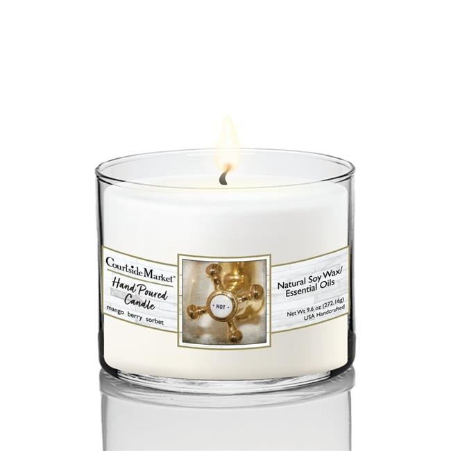 Courtside Market CAN-SB491-CIR 9.6 oz Faucet Hot Circular Candle Glass ...